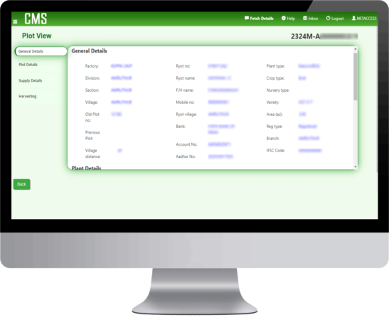Crop Management Software- Cane (A Murugappa Group Company)